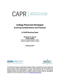 College Placement Strategies: Evolving Considerations and Practices