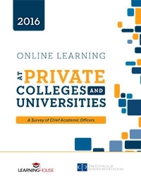 Online Learning at Private Colleges and Universities