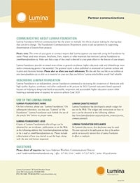 Partner communication tipsheet | for grantees and partners