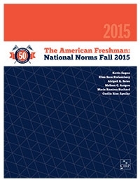 The American Freshman: National Norms Fall 2015