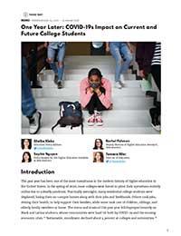 One Year Later: COVID-19’s Impact on Current and Future College Students