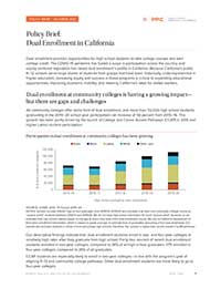 Policy Brief: Dual Enrollment in California