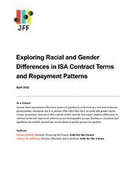 Exploring Racial and Gender Differences in ISA Contracts