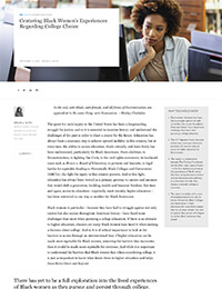 Centering Black Women’s Experiences Regarding College Choice